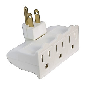 PB101100 3 OUTLET WHITE SWIVEL POWER TAP