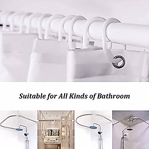 African Black Girl Shower Curtains Sets for Bathroom,4 Pcs American Afro Women Bath Decor with Washable Toilet Lid Cover, Non-Slip Rugs, Absorbent Bath Mats and Waterproof Shower Curtain with Hooks