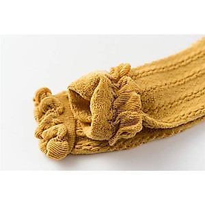 Jastore 5 Pairs Unisex Baby Girl Boy Lace Stocking Toddler Knit Knee High Cotton Socks (3-5T, A-Mixed Color-5 Pairs)