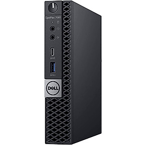 Dell Optiplex 7060 Micro MFF Desktop PC Intel i7-8700T 6-Cores 2.40GHz 16GB DDR4 New 512GB M.2 NVMe WiFi BT HDMI New KB & Mouse Windows 10 Pro (Renewed)