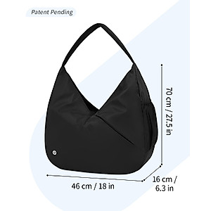 Ceneda Women's Gym Duffel with Hidden Yoga Mat Holder, Shoe Compartment & Wet Pocket - For Travel, Workout, Dance