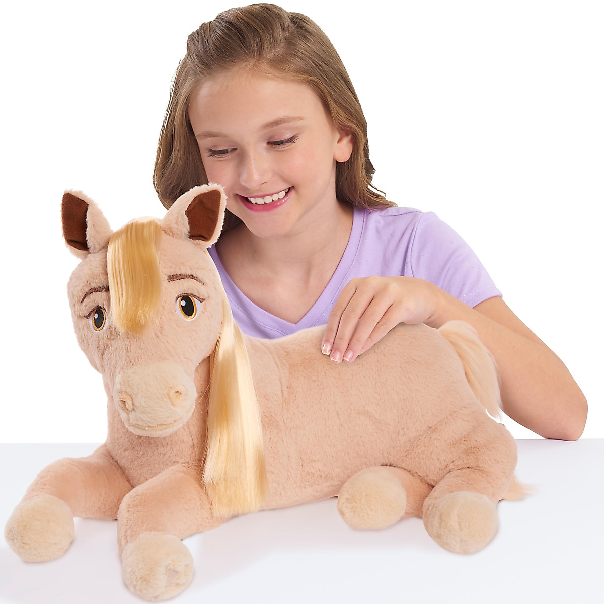 DreamWorks Spirit Riding Free 10-inch Chica Linda Large Plush Stuffed Animal, Horse, Kids Toys for Ages 3 Up by Just Play