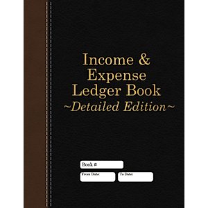 Income & Expense Ledger Book - Detailed Edition: Detailed Daily Accounting & Bookkeeping Ledger. Perfect for Small Business or Personal Finance Debit ... Tracking Organizer. 115 pages - 8.5” X 11”