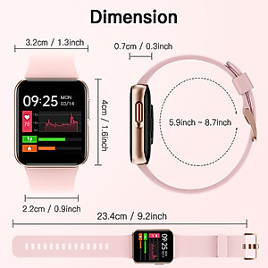 ZOSKVEE Smart Watch, Smartwatch for Android & iOS with Heart Rate, Blood Oxygen Monitor & Sleep Tracker, 1.4" Dynamic Watch Face 5ATM Waterproof, Fitness Tracker 30 Days Standby for Men, Women