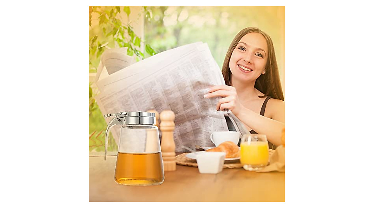 12 oz Honey Maple Syrup Dispenser Set - Perfect for Any Meal