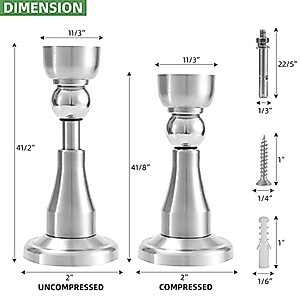 Magnetic Door Stop Heavy Duty 1 Pack Magnetic Door Stopper Brushed Nickel Magnetic Door Holder to Keep Door Open Magnet Door Stopper Magnetic Door Catch