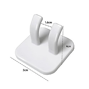 MIUPOO Razor Hooks, Power Plug Cord Hook, Key Hook, Towel Hook,Bathroom Shaver Hook, Pack of 2 Hooks