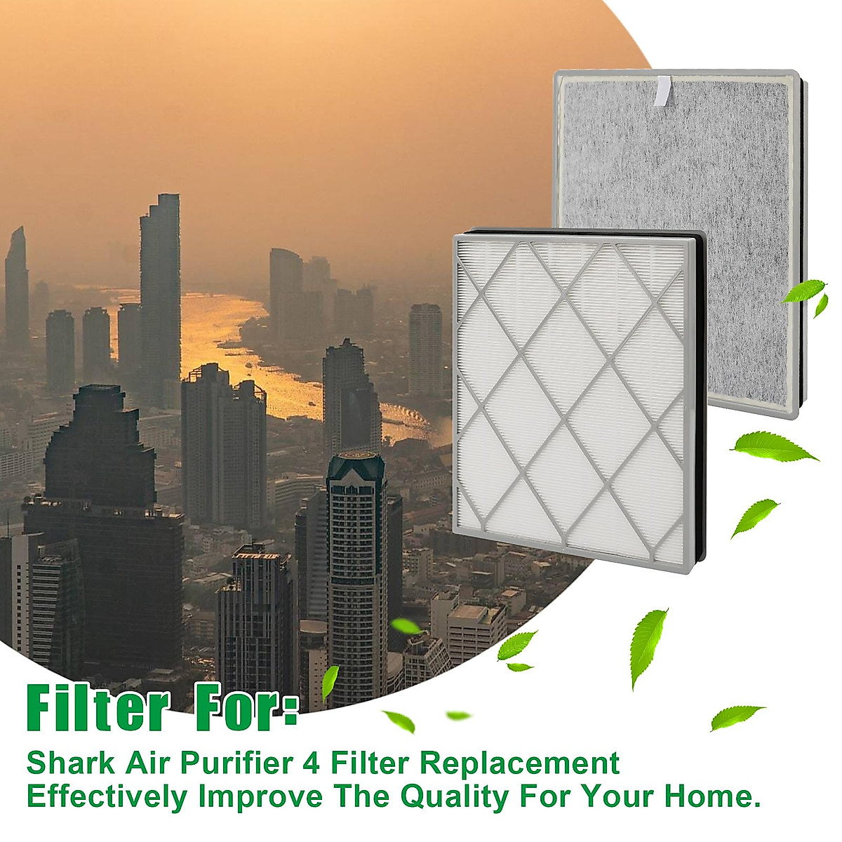 HE400 HEPA Filter Replacement Compatible with Shark HE400 HE401 HE402 HE405,2 Pack