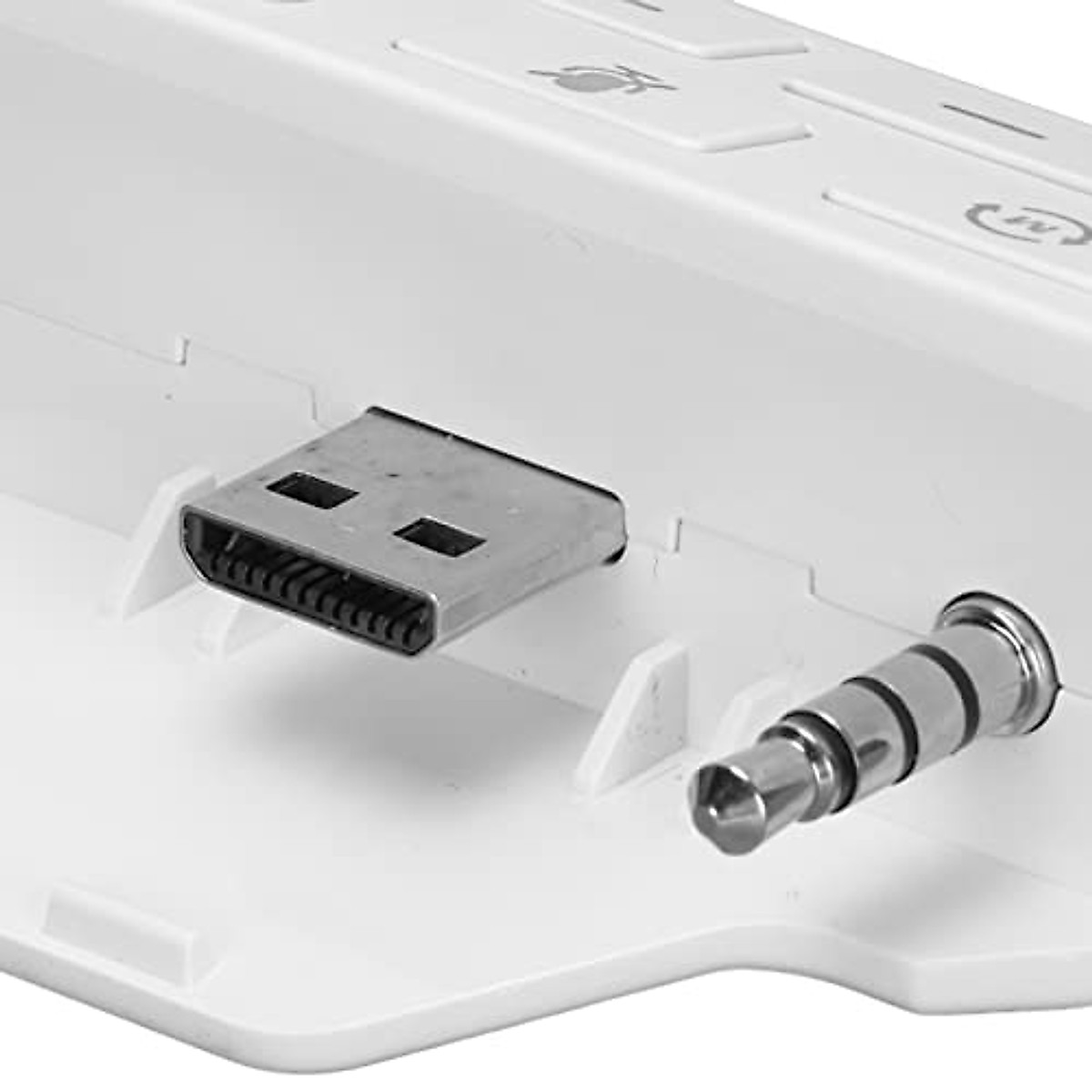 CUIFATI Sound Enhancer for Convenient Volume Up and Down Buttons The Voice Mode Greatly Attenuates Environmental Sounds Designed for Controllers(White)