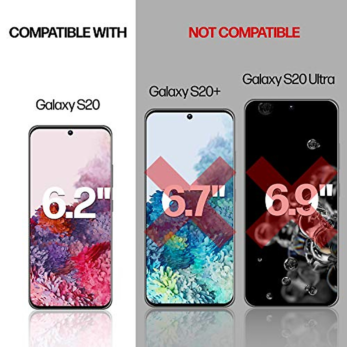 Power Theory Designed for Samsung Galaxy S20 5G Screen Protector [Not Glass], Easy Install Kit, Case Friendly, Full Cover, Flexible Film Anti Scratch, 2 Pack