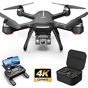 Holy Stone HS700E 4K UHD Drone with EIS Anti Shake 130 FOV Camera for Adults, GPS Quadcopter with 5GHz FPV Transmission, Brushless Motor, Easy Auto Return Home, Follow Me and Outdoor Carrying Case