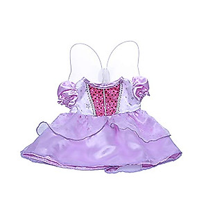 Purple Cinderella Dress w/Wings Teddy Bear Clothes Fits Most 14"-18" Build-a-bear and Make Your Own Stuffed Animals