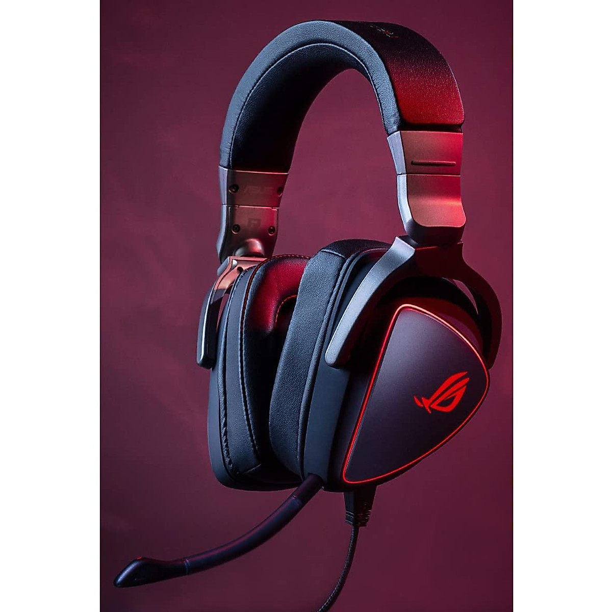 ASUS ROG Delta Origin Gaming Headset | Discord Certified Microphone, USB-C, Customizable LED Lighting, Compatible with Laptop, Nintendo Switch, Gaming Consoles, Smartphones and Smart Devices