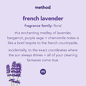 Method Gel Hand Soap, Refill, French Lavender, Recyclable Bottle, Biodegradable Formula, 34 Fl Oz (Pack of 1)
