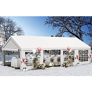 YITAHOME 13' x 26' Heavy Duty Gazebo Outdoor Party Wedding Tent Carport Shelter (13 x 26 ft)