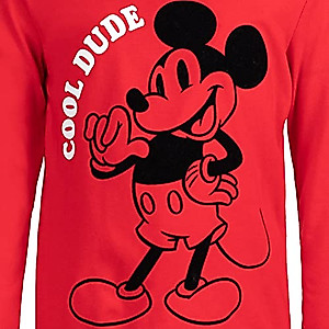 Disney Mickey Mouse Infant Baby Boys 2 Pack Long Sleeve T-Shirts Black/Red 18 Months