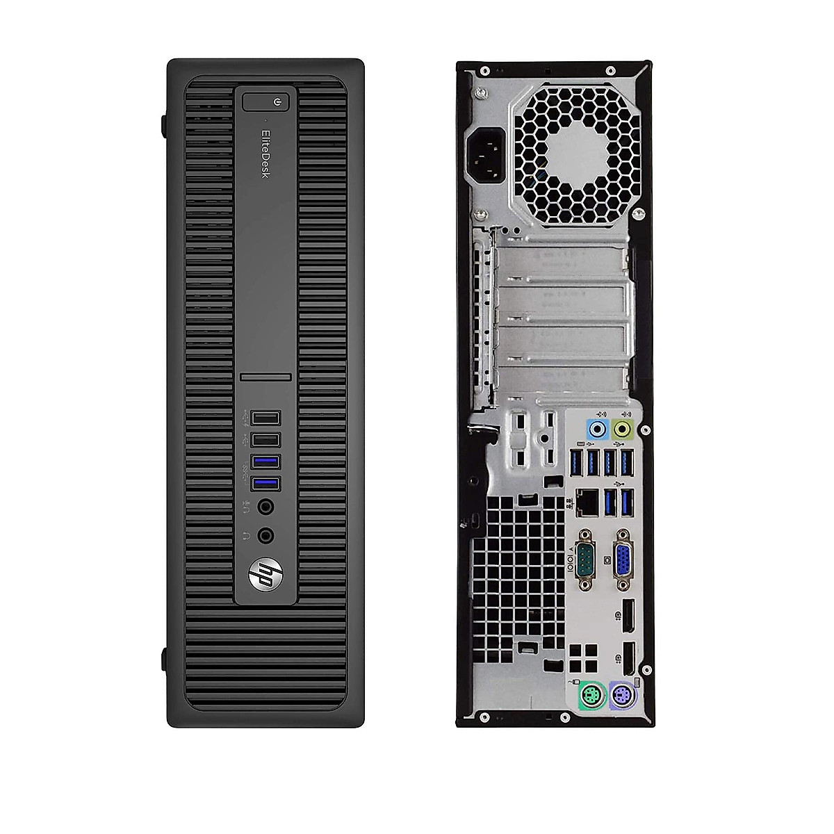HP EliteDesk 800 G2 Fast Desktop Computer PC - Intel Quad Core i5 6500 3.20 GHz, 16GB DDR4 RAM, 256GB SSD, GeForce GT 1030, HDMI, Wireless WiFi, Windows 10 Pro, Keyboard & Mouse Combo (Renewed)