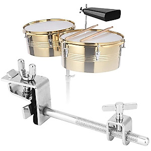 Pwshymi Cowbell Clamp,Hoop Mounted Cowbell Clamp Professional Cowbell Instrument Accessories For Music Lovers Drummer Drum Hardware