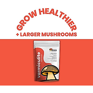MushroomSupplies.com Organic Vermiculite (8QT) | Substrate Conditioner for Mushroom Growing | Mycologist Recommended