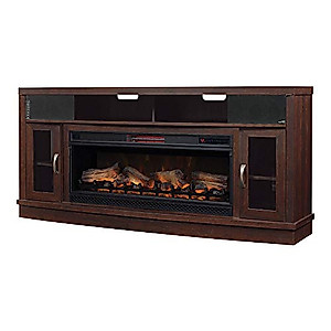 ClassicFlame Deerfield Freestanding Cabinet & 42" Linear Firebox - Antique Brown Cherry, 42MMS90151-PC84 & 42II042FGT