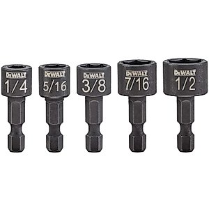 DEWALT - DWAIND-5 Nut Driver Set, Compact, 5-Piece (DWAIND5)