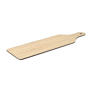Restaurantware Nature Tek Bamboo Disposable Cheese/Charcuterie Board - 11 3/4" x 3 1/2" - 2 count box