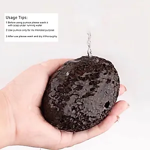 ICANdOIT Natural Brown Earth Lava Pumice Stone, Pedicure Exfoliation Tool,Callus Remover for Feet Heels and Palm,Corn Remover,Dry Dead Skin Scrubber,Health Foot Care,Dry&Wet Use,Pack of 1