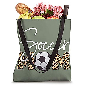 Soccer Mom Leopard Print Ball Tote Bag