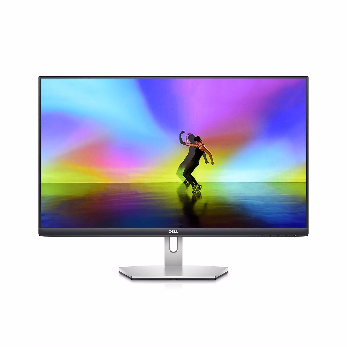Dell S2721H 27 Inch Full HD 1080p, AMD FreeSync IPS Ultra-Thin Bezel Monitor, Built-in Speakers, Silver, Black (Renewed)