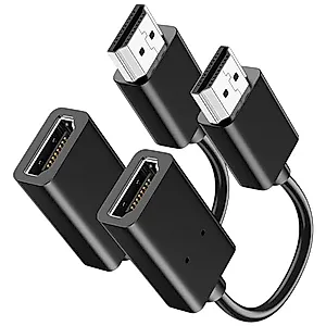 ANDTOBO HDMI Male to Female HDMI High-Speed Extension Cable for Google Chrome Cast,Roku Stick,TV Stick,Xbox,PS3/4-2Pack