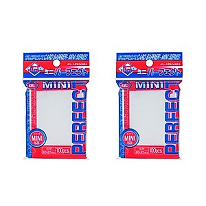 KMC Sleeves KMC Perfect Size Inner Sleeves €“ Mini Size 100 Sleeves Per Pack - 2 Packs