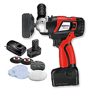 ACDelco ARS2016P A20 Series 20V Li-ion Cordless 3" Brushless Heavy-Duty Mini Polisher Tool Kit with 2 Batteries