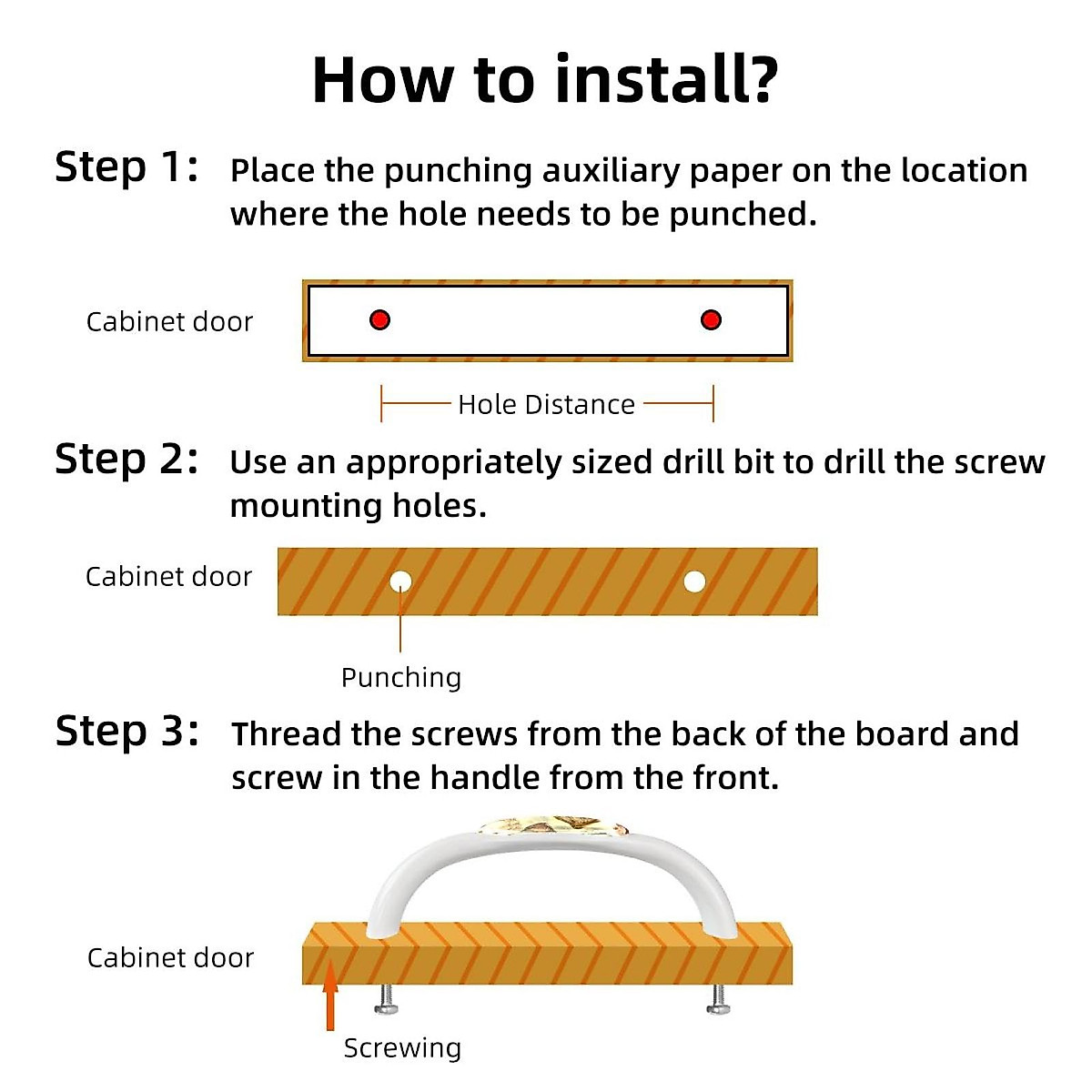 RODAILYCAY Shell 4 Packs Kitchen Drawer Pulls, Crystal Glass Cabinet Handles Pulls, Cupboard Door Knobs, Kitchen Hardware Pulls for Dresser Drawers