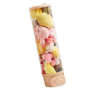 Mrisata Stuffed Animal Storage Tube,Stuff Animal Organizer,Stuffed Animal Zoo Storage, Transparent Stuff Animal Organizer Bucket with for Toy Organizer,Large Toy Storage Box (L)