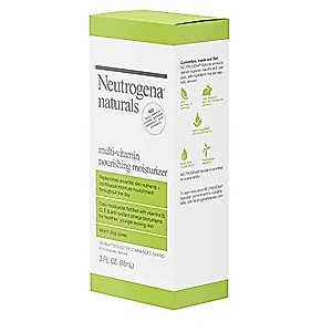 Neutrogena Naturals Multi-Vitamin Nourishing Daily Face Moisturizer with Antioxidant Bionutrients & Vitamins B, C & E, Non-Comedogenic & Sulfate-, Paraben-, Phthalate- & Dye-Free, 3 fl. oz