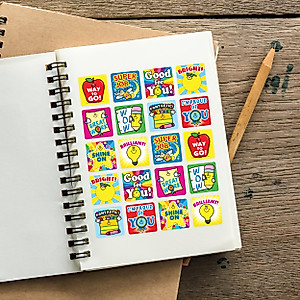Carson Dellosa 120 Motivational Stickers for Kids, 6 Sheets of Incentives with Stars and Positive Affirmations for Prizes, Reward Chart, School Supplies for Teachers, Classroom Must Haves