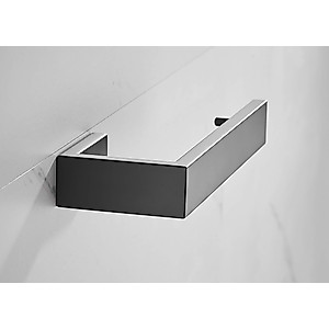 Towel Rack, Hand Towel Ring Holder SUS304 Stainless Steel, Hardware Set Towel Bar for Bathroom, Kitchen, Cabinet in Hotel or Home, Matte Black & Wall Mounted