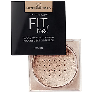 Maybelline Fit Me Loose Setting Powder, Face Powder Makeup & Finishing Powder, Light Medium, 1 Count