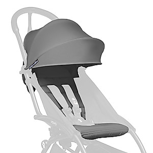BABYZEN YOYO 6+ Color Pack, Grey - Includes Seat Cushion, Matching Canopy & Zippered Back Pocket - Requires YOYO2 Frame (Sold Separately)
