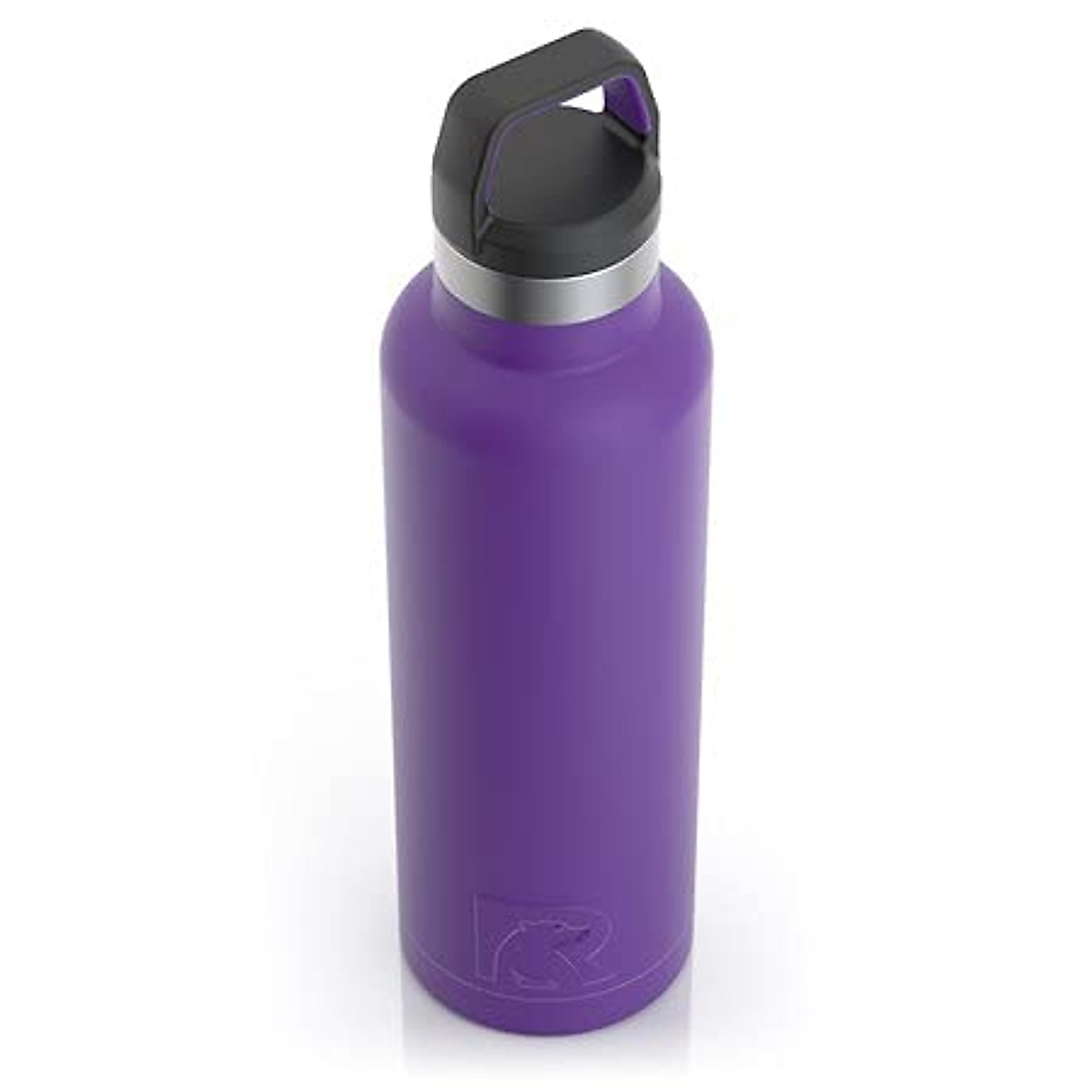 RTIC 20 oz Vacuum Insulated Water Bottle, Metal Stainless Steel Double Wall Insulation, BPA Free Reusable, Leak-Proof Thermos Flask for Hot and Cold Drinks, Travel, Sports, Camping, Majestic Purple