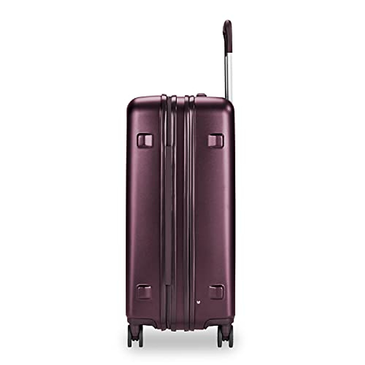 Briggs & Riley Sympatico Hardside Medium Spinner Luggage, Plum, 27-Inch Checked