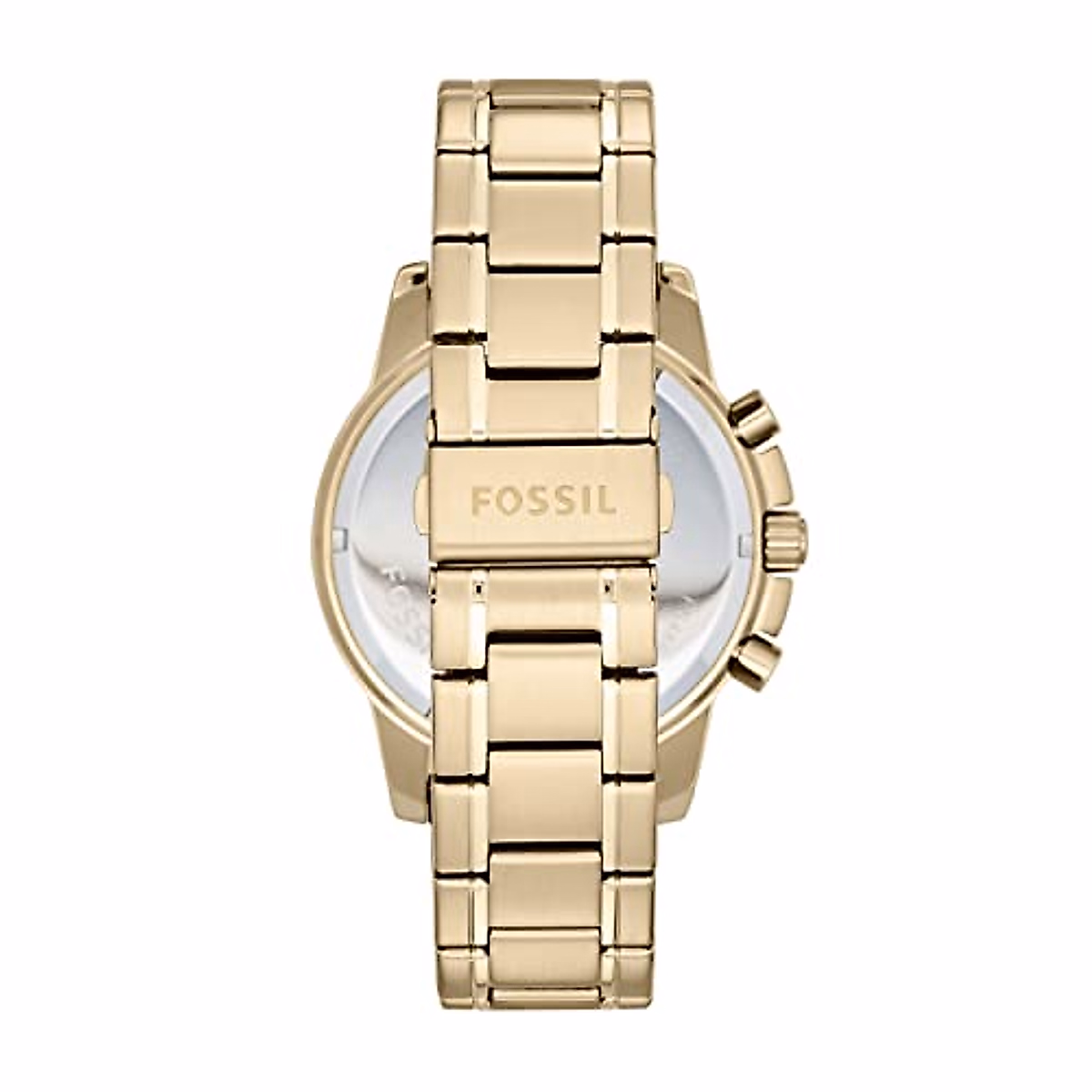 Fossil Men's Dean Quartz Stainless Steel Chronograph Watch, Color: Gold (Model: FS4867IE)