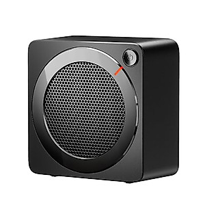 GAIATOP Space Heater, 500W Energy Efficient for Indoor Use, PTC Ceramic Fast Heating Electric Desk Heater, Overheating & 45°Tip-Over Protection Portable Mini Heater for Office Home Black