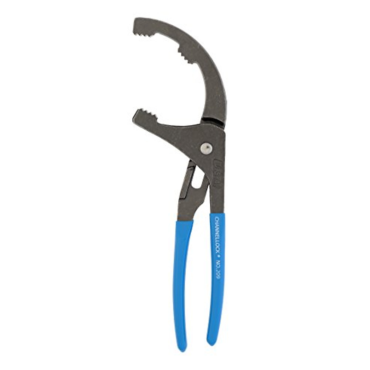 CHANNELLOCK 209 9-inch Oil Filter/PVC Pliers | Made in USA | 1.75 to 3-inch Jaw Capacity | Forged High Carbon Steel | Ideal for Engine Oil Filters, Conduit, and Fittings