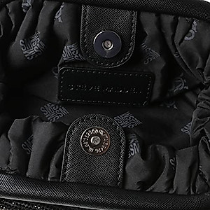 Steve Madden Nikki-R Rhinestone Clutch Crossbody, Black