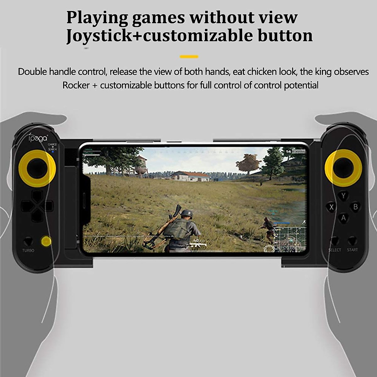 IPGEA PG-9167 Mobile Controller, Wireless 4.0 Gamepad Joystick Telescopic Game Controller Compatible Galaxy S10/S10 & Galaxy A51 Note 9 Phone XR XS Phone 11 Most iOS/Android Smart Phone Tablet PC
