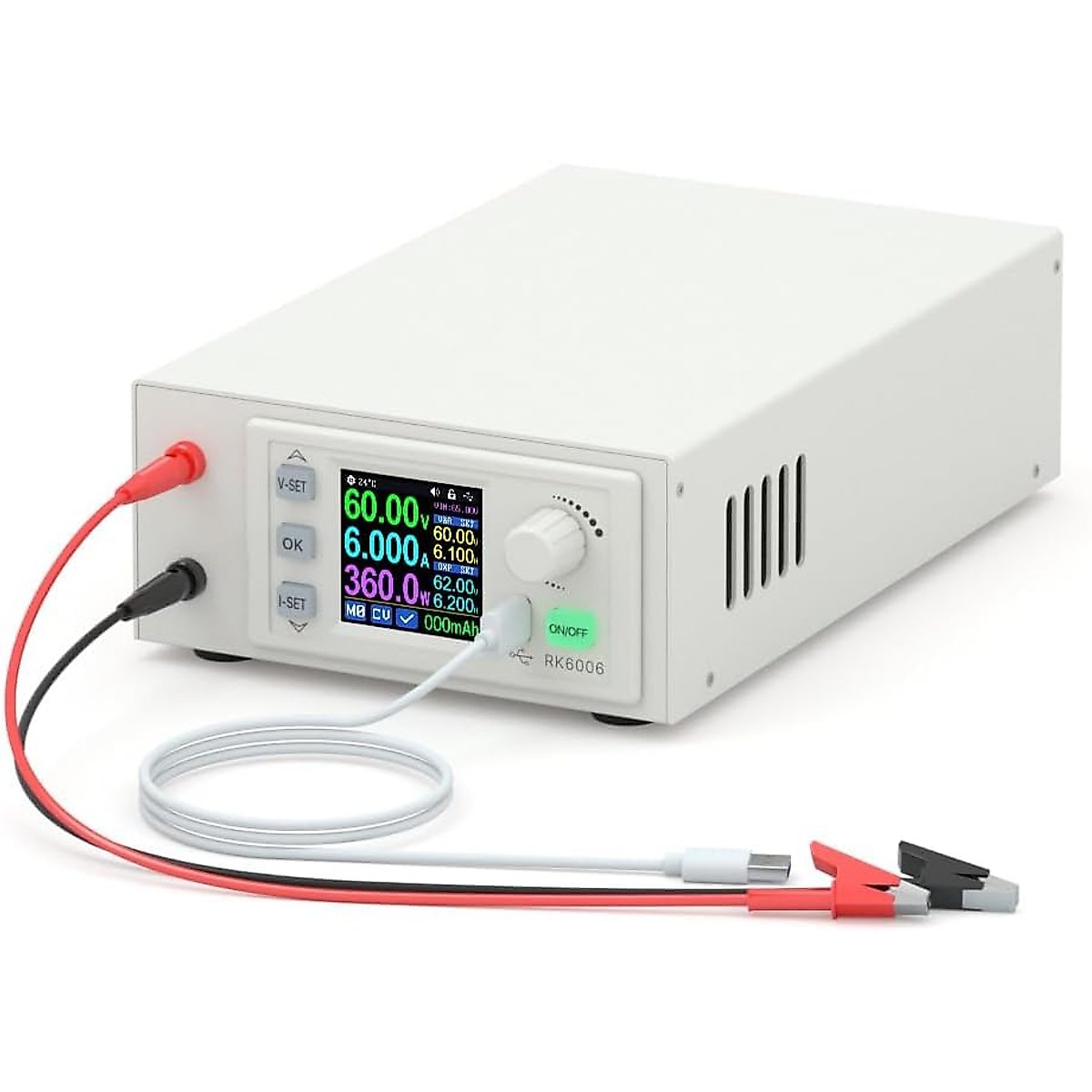Digital Control RK6006-C 60V 6A 4 Digit Adjustable AC to DC Lab Bench Power Supply Regulator 360W