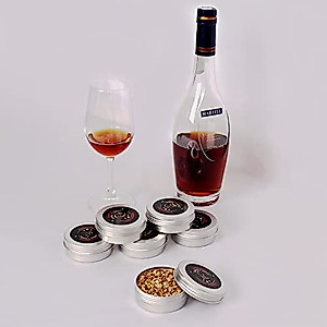 SmokyCocktail smoker's sawdust Smoked sawdust Natural smoked wood chips for cigarette gun Cocktail drink food 6 flavors including cherry apple walnut beech pear oak chips (6 sets)