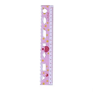 Molyveva New Clear Plastic Straight Ruler Plastic Measuring Tool for Student School Office
