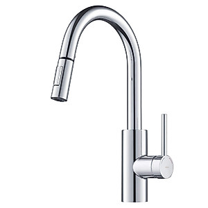 Mateo™ Single Lever Pull Down Kitchen Faucet Finish: Chrome